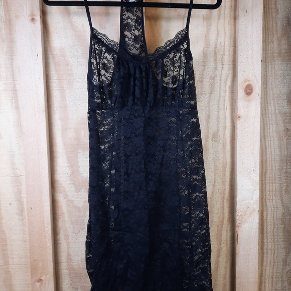 George | Intimates & Sleepwear | Size Lg Sexy Racy Sheer Black Lace ...